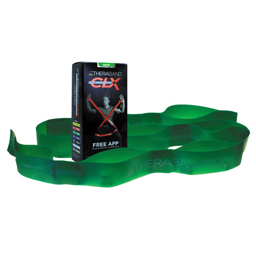 Theraband Consecutive Loops Green 5 Individual 9 Loop Precision Lab