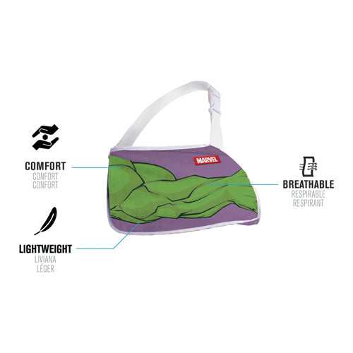 Marvel Hulk Youth Arm Sling Shoulder Elbow Support Universal Fit