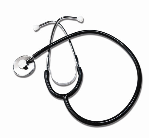 Single Head Stethoscope 22" – Non‑Chill Ring, 31" Length, 5 Colors, Nu