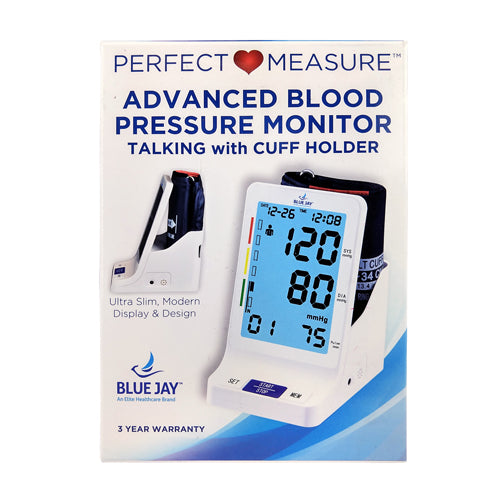 Blue Jay Perfect Measure Talking Blood Pressure Monitor – Big Digit LCD ...